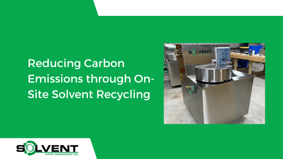 Reducing Carbon Emissions through On-Site Solvent Recycling